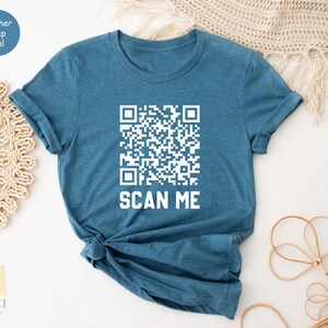 Custom QR Code Shirts, Make It Go to Any Web Address or Link, Scannable ...
