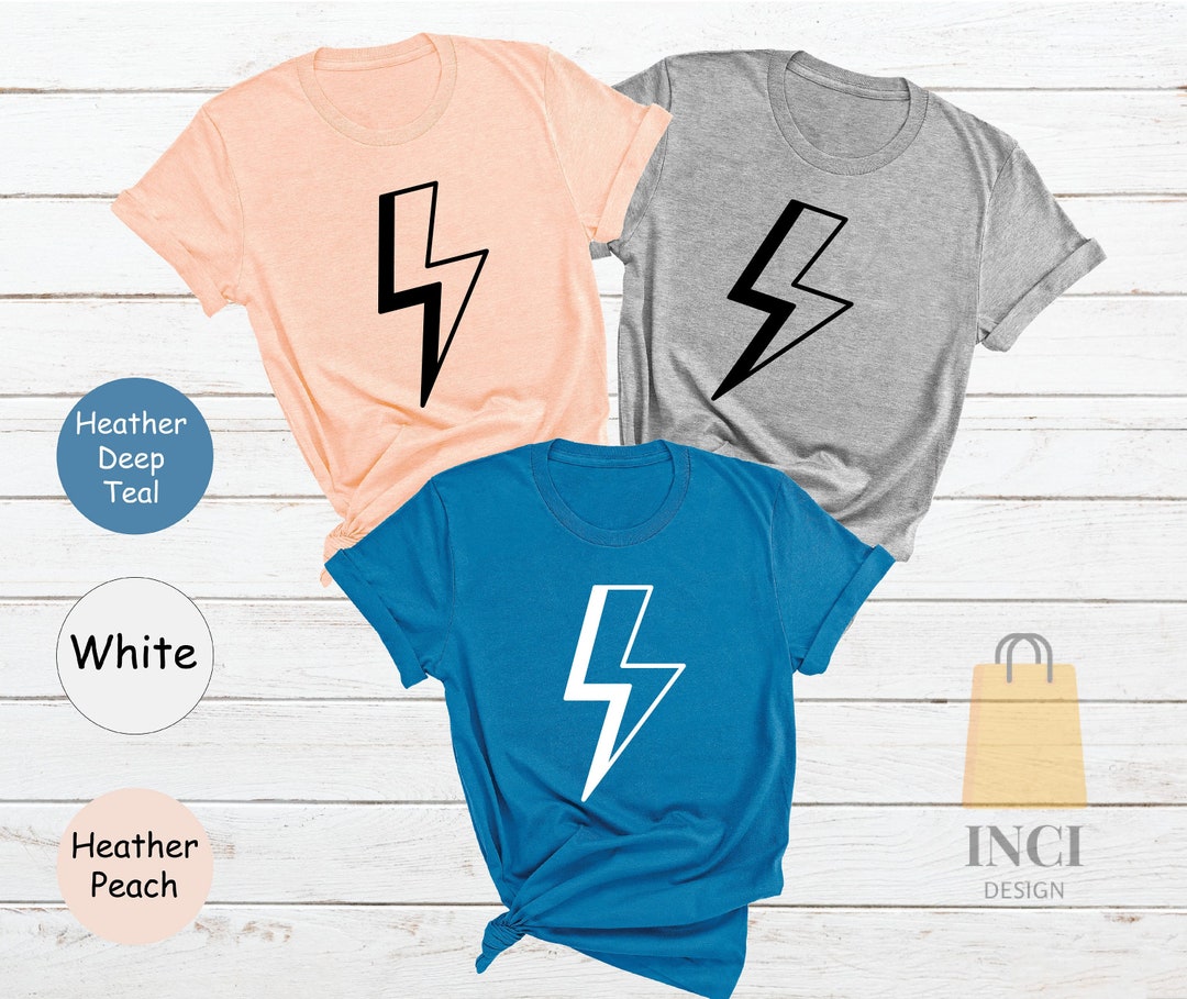 Lightning Bolt Shirt, Lightning Thunder Shirt, Flash Shirt, Lightning ...