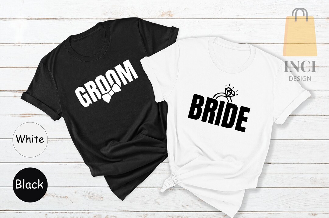 Bride and Groom Shirt, Couple Matching Shirt, Bride Shirt, Groom Shirt ...