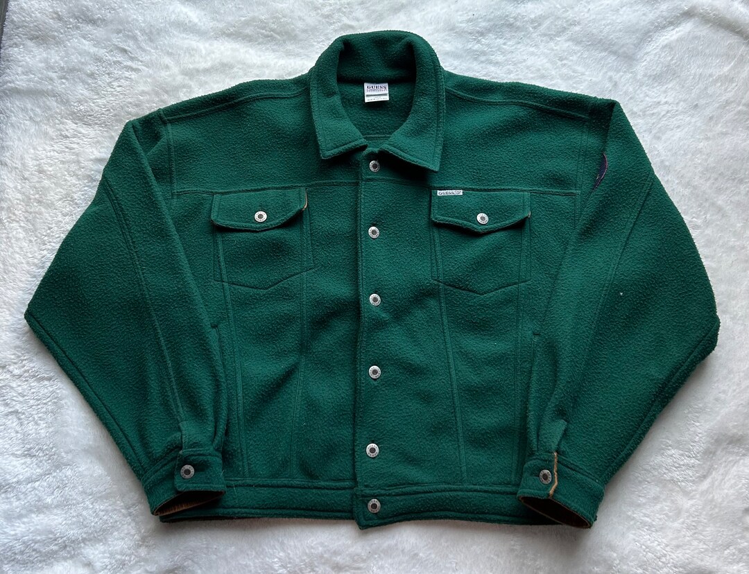 Vintage Green GUESS Jacket - Etsy