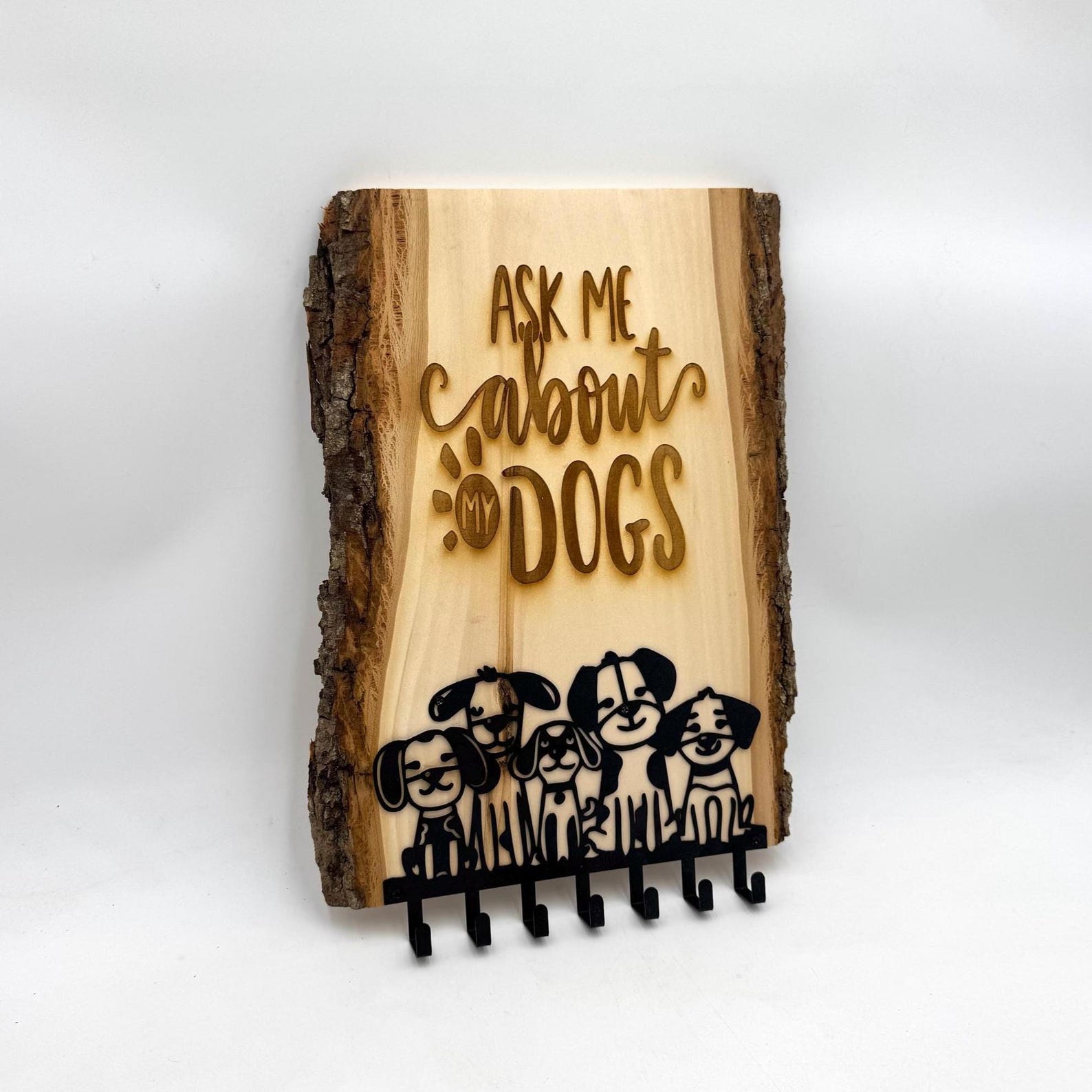 Custom Dog Key Holder Entryway Organizer Wall Mounted Leash Holder ...