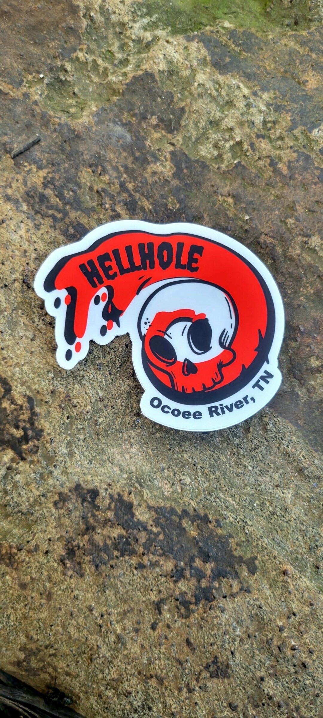Ocoee River Sticker Kayak Rafting Whitewater Tennessee Sticker White ...