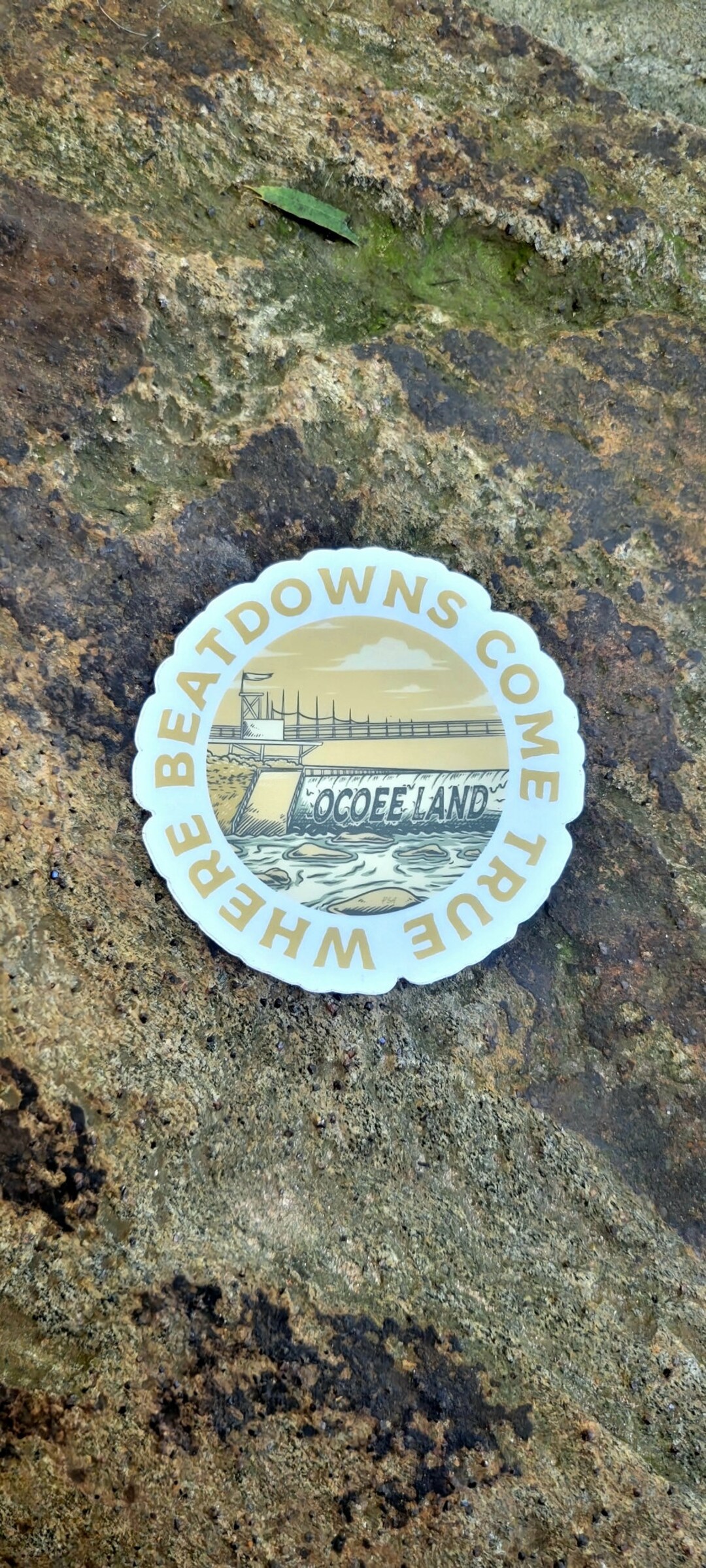 Ocoee River Rafting Kayak Sticker Raft Sticker Ocoee Land Beat Down ...