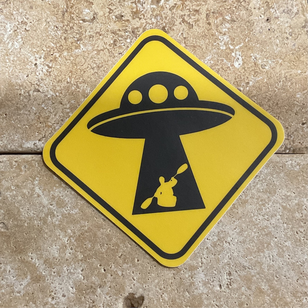 Kayak Alien Sticker Whitewater Kayaking Accessory Waterproof Vinyl ...