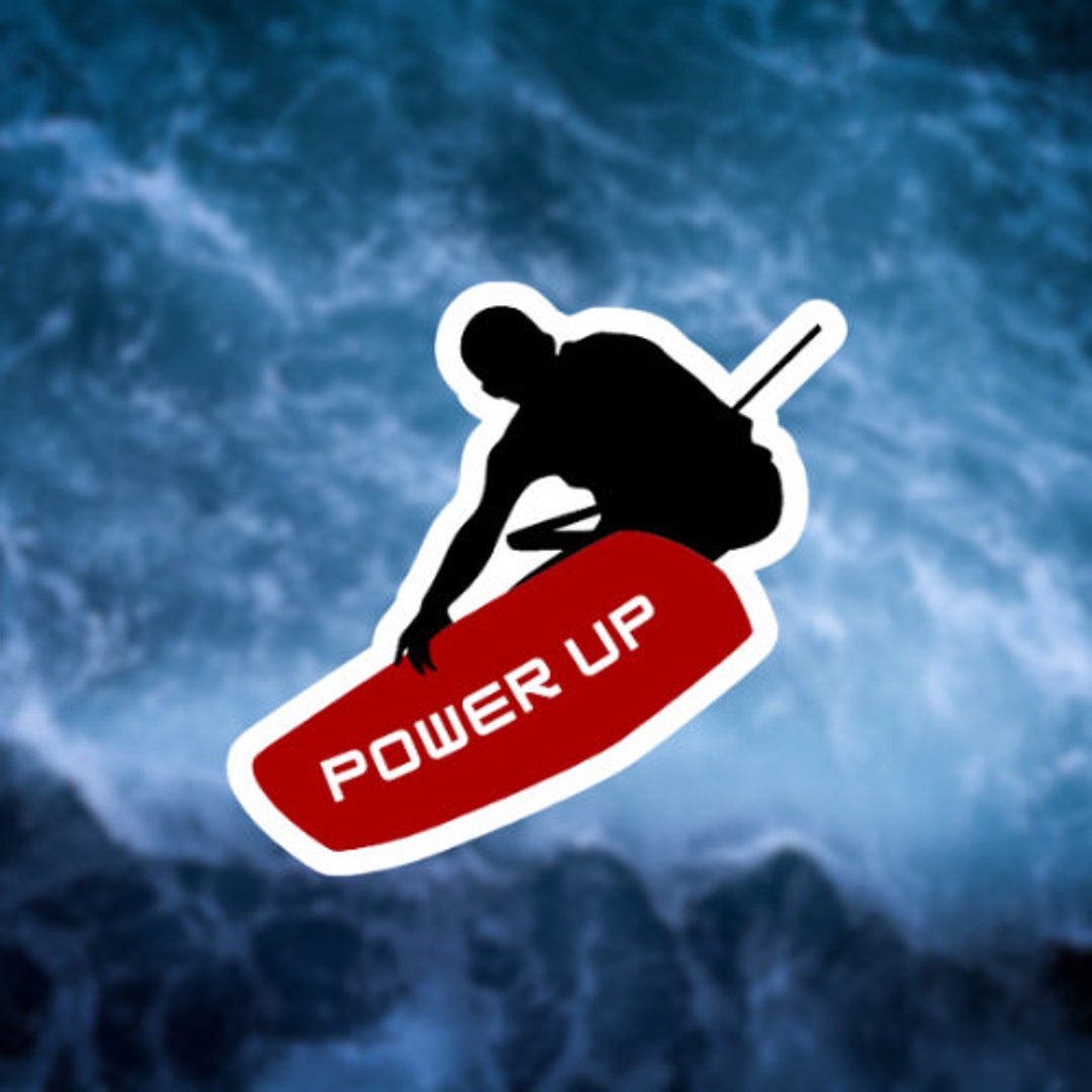 Kiteboarding Sticker Power up Kite Board Kite Board Tricks Sticker for ...