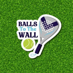 Padel Ball Sticker Set of 5 No Strings Attached Set Padel Gift Padel ...