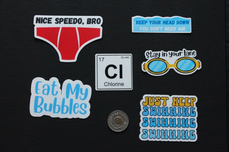 Swim Team Stickers Swimmer Speedo Gifts for Swim Team Coach - Etsy