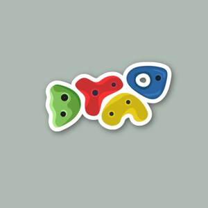 Rock Climbing Sticker - DYNO Dynamic Letter Rock Holds Sticker - Etsy