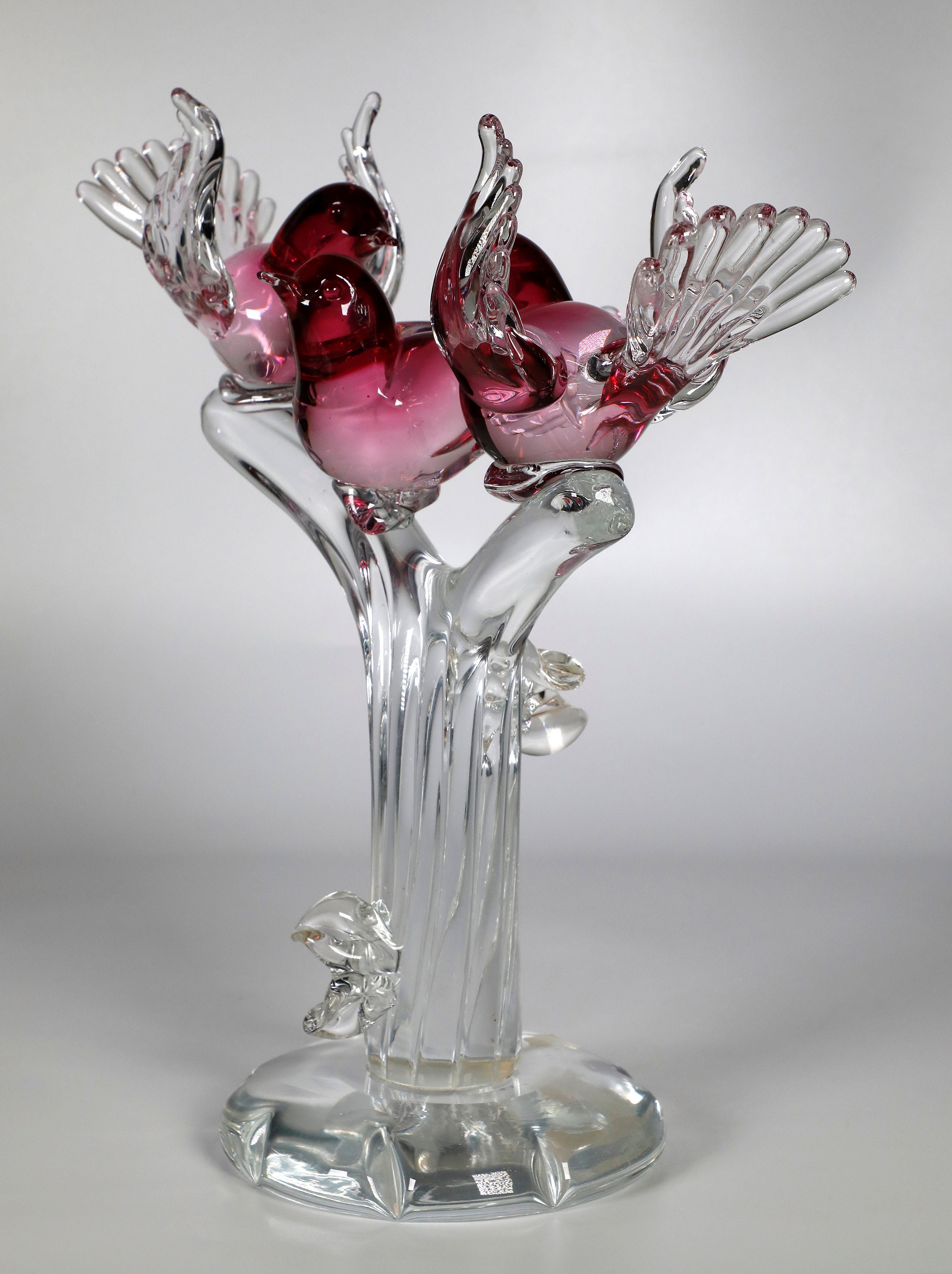 Vtg Renato Anatra 'three Birds in A Tree'-murano Glass - Etsy