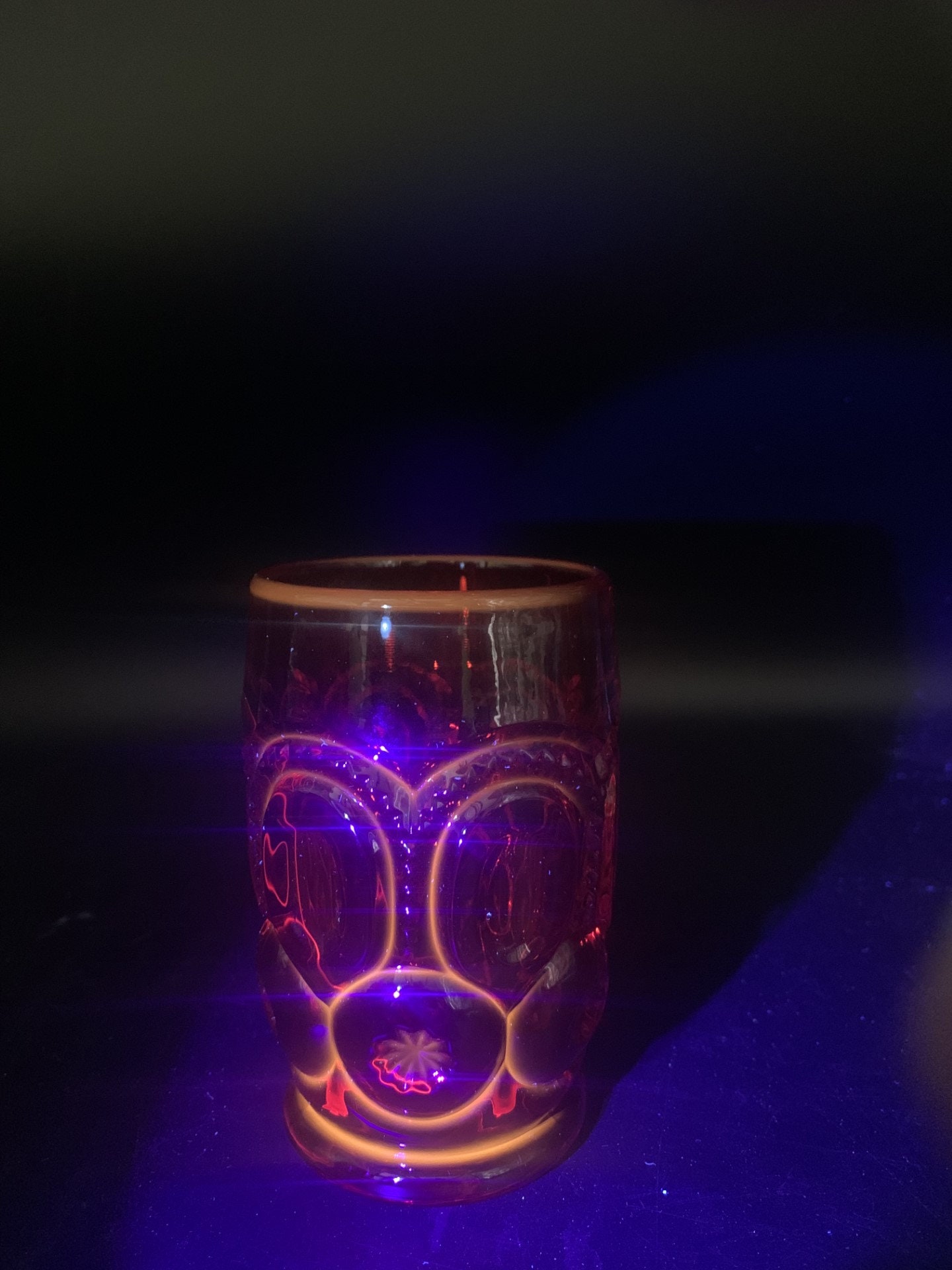 Vintage Weishar Moon and Star Full Size Ruby Red Pitcher & 6 Glasses ...