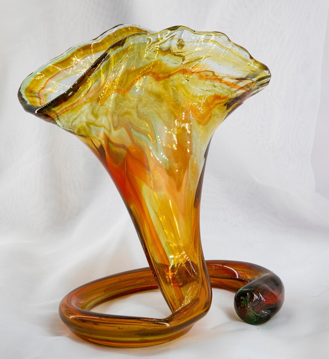 Ozark Art Glass-amber-gold-green - Etsy