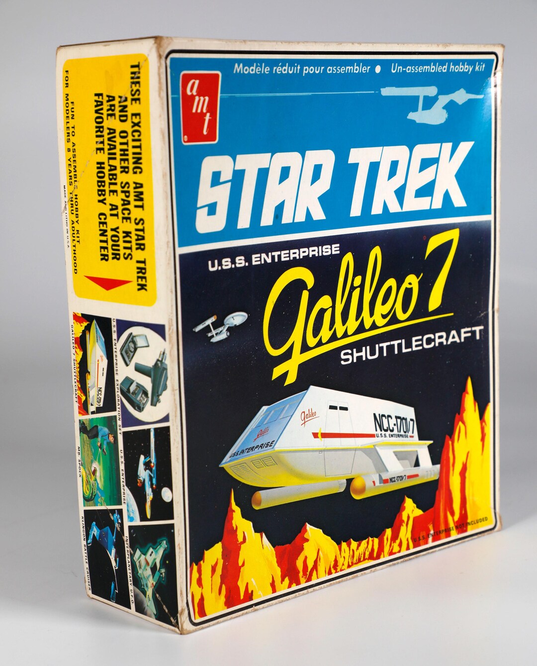 Star Trek Galileo 7 Shuttlecraft Model Kit Unassembled 1974 AMT Sealed ...