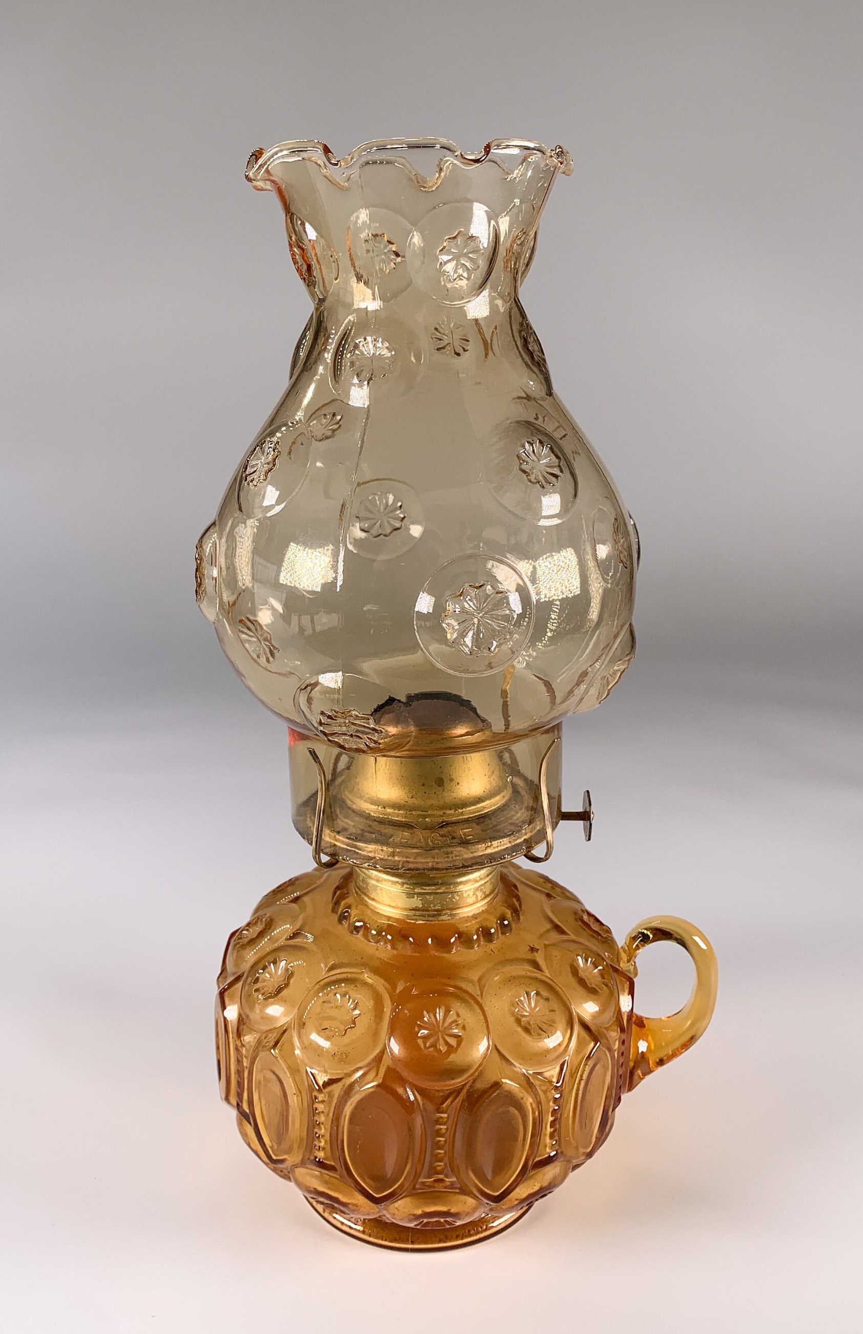 Vintage Moon and Stars Oil Lamp - Etsy
