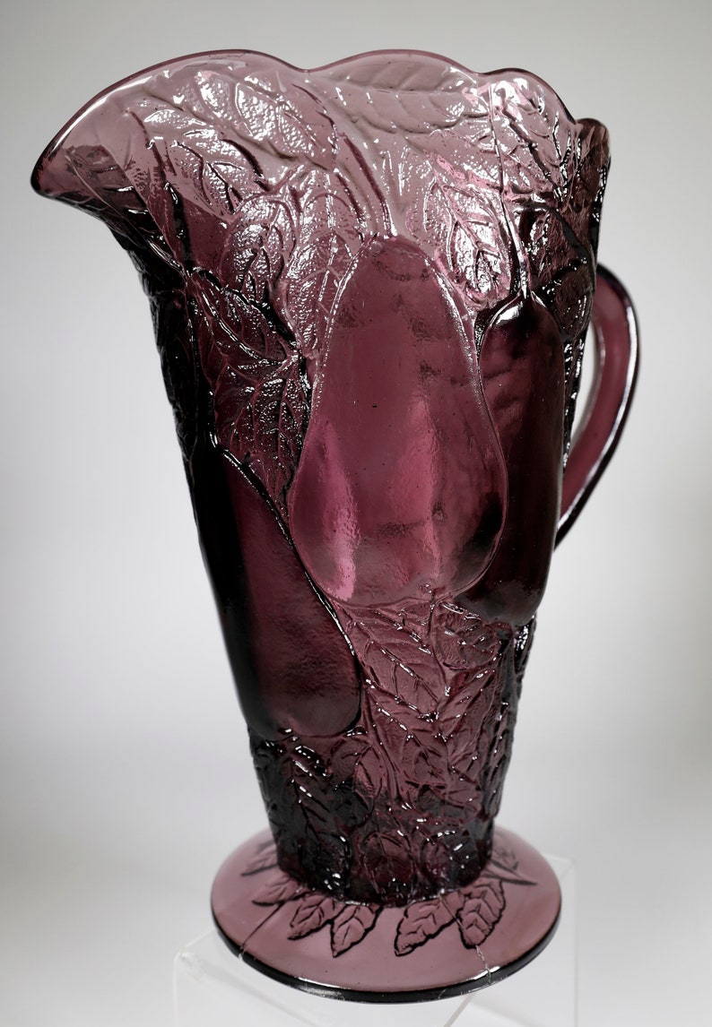 Vintage Tiara Exclusive Amethyst Sweet Pear Pitcher Set - Etsy