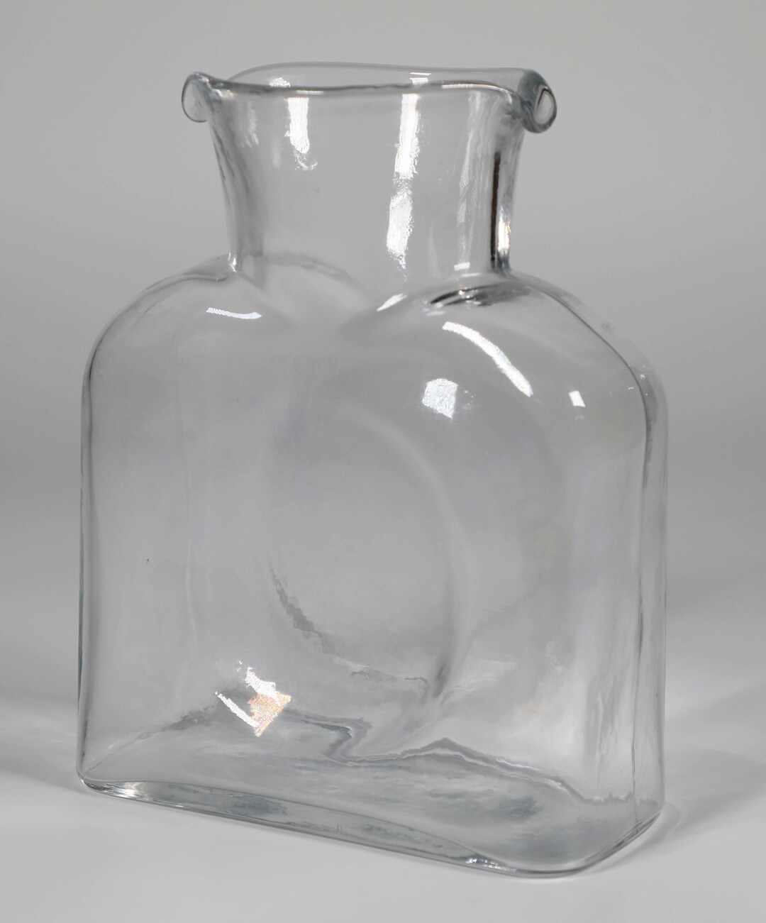 Vintage Blenko Clear Water Bottle - Etsy Australia