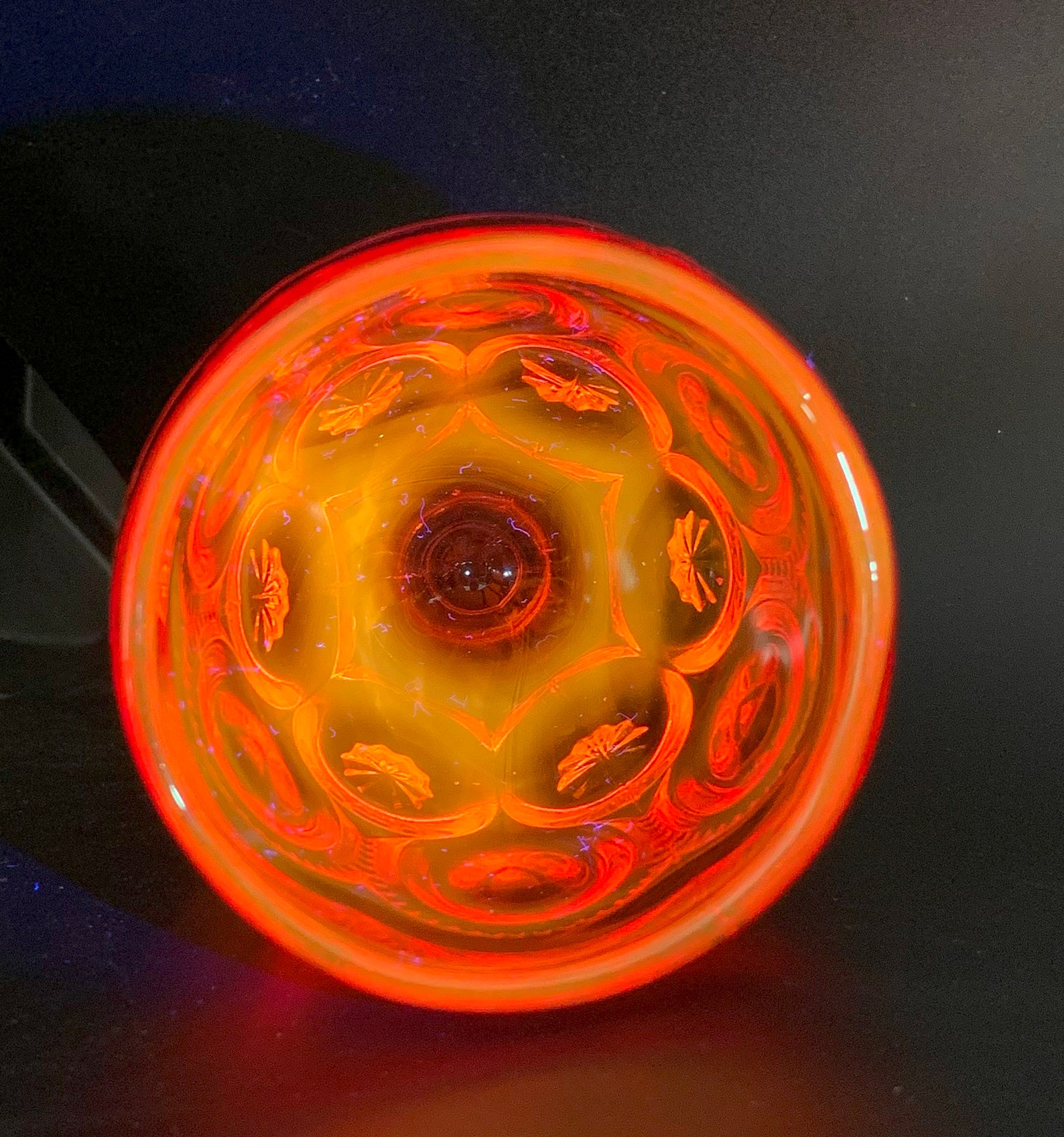 VTG Moon and Stars Amberina Pitcher & Goblets - Etsy