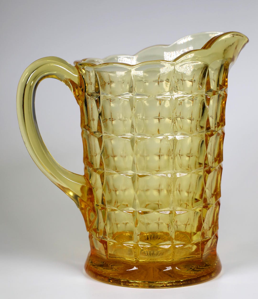 Tiara Exclusives Yellow Mist 1/2 Gallon Constellation Pitcher 1982 - Etsy