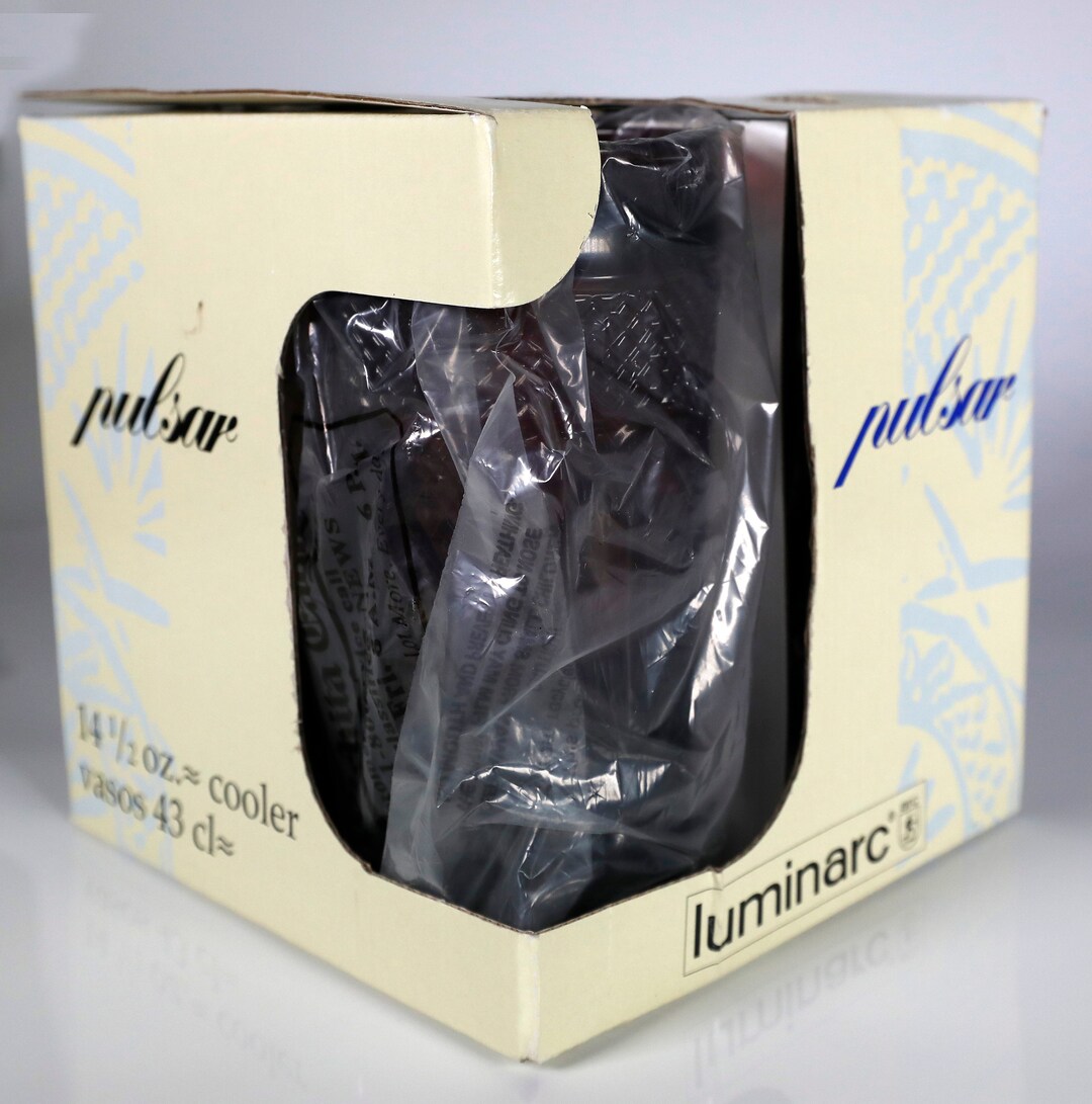 Vintage Luminarc Cristal D'arques Durand Ruby Red Tumblers New in ...