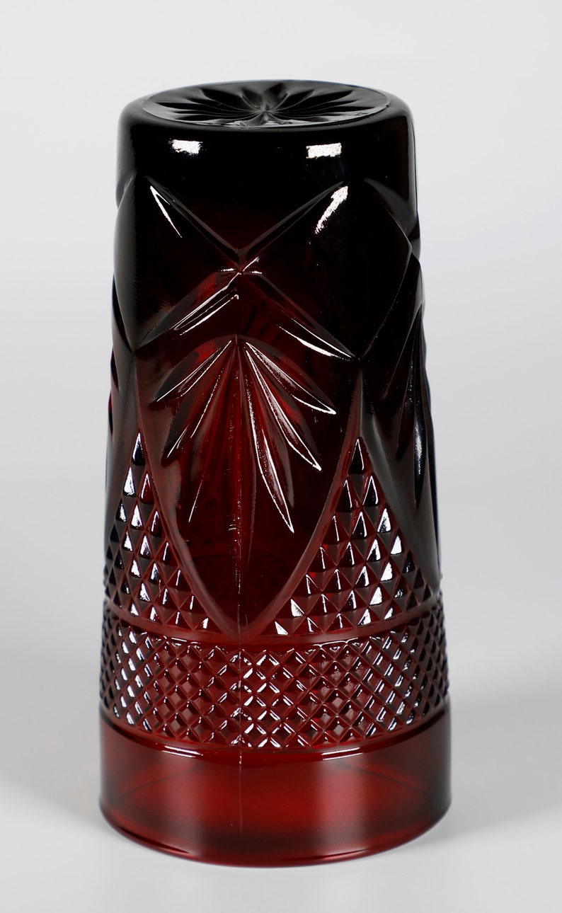 Luminarc Cristal D'arques Durand Ruby Red Drinking Glasses - Etsy