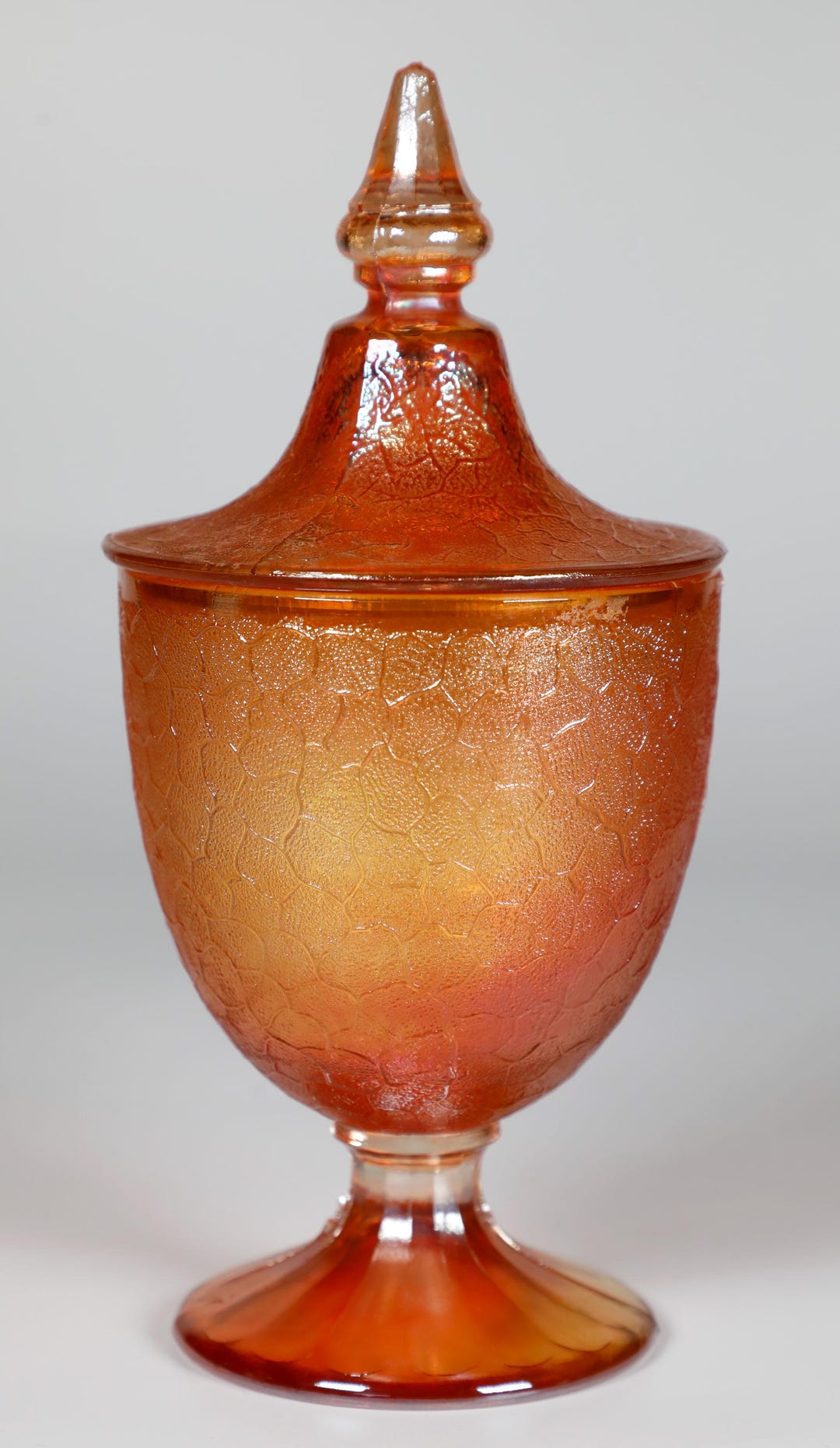 Vintage Jeanette Glass Company Lidded Candy Dish - Etsy