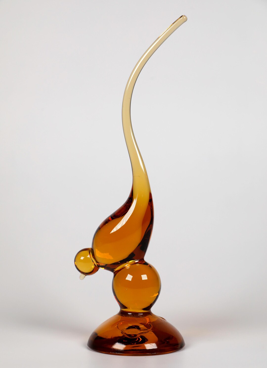 Vintage Amber Viking Long Tailed Bird - Etsy