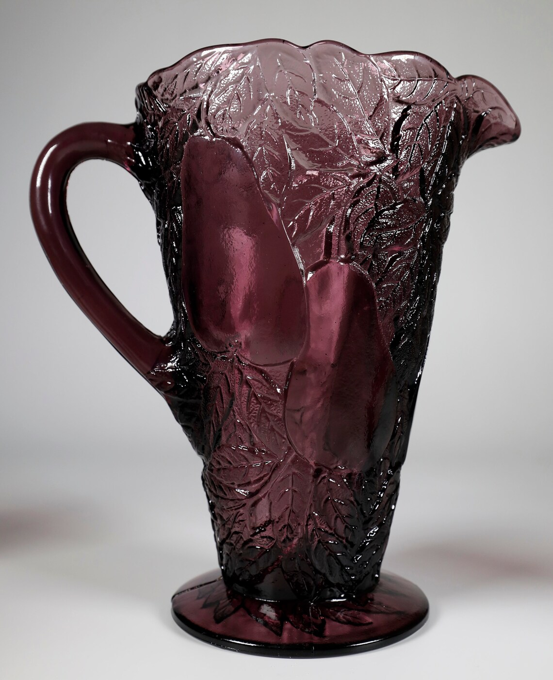 Vintage Tiara Exclusive Amethyst Sweet Pear Pitcher Set - Etsy