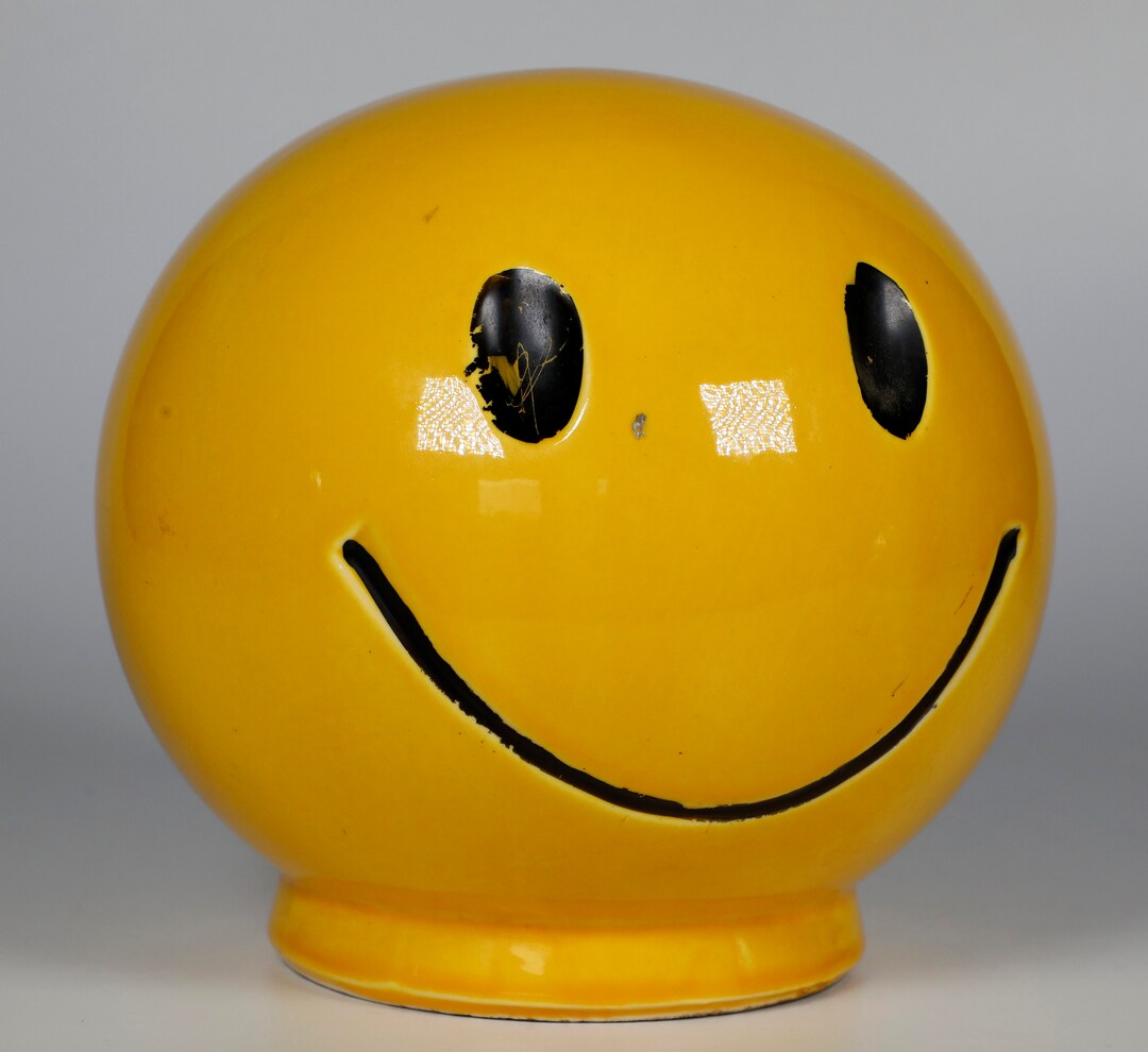 Vtg Mccoy Happy Face Bank - Etsy
