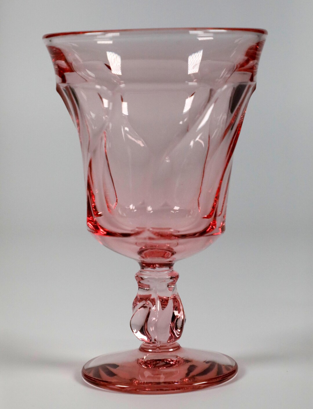 Vintage Pink Fostoria Jamestown Water Goblets Sets of 4 - Etsy