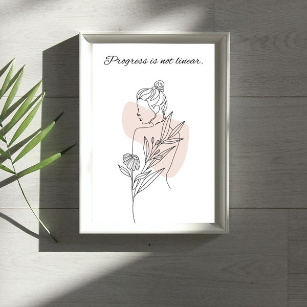 Progress is Not Linear Print - Etsy