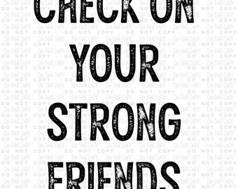 Check on Friends Png - Etsy