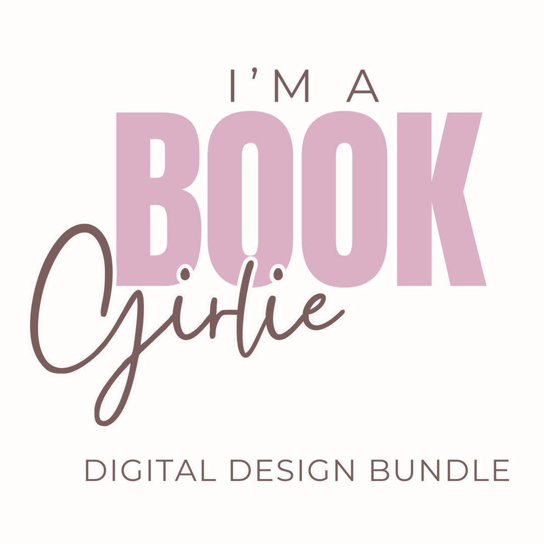 Book Girlie Bundle PNG Digital Designs PNG Bundle - Etsy