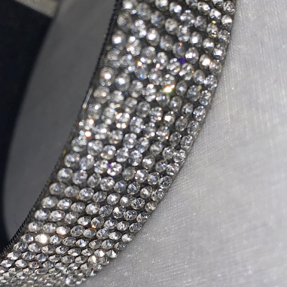 Diamond Stretch Choker | FREE SHIPPING, Handmade, Crystals, Bling ...