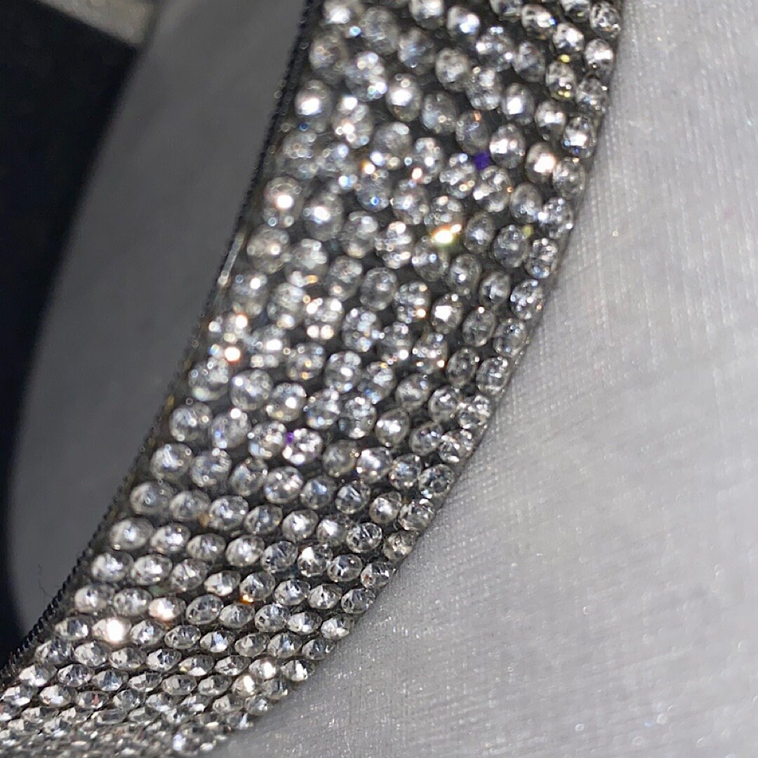 Diamond Stretch Choker | FREE SHIPPING, Handmade, Crystals, Bling ...