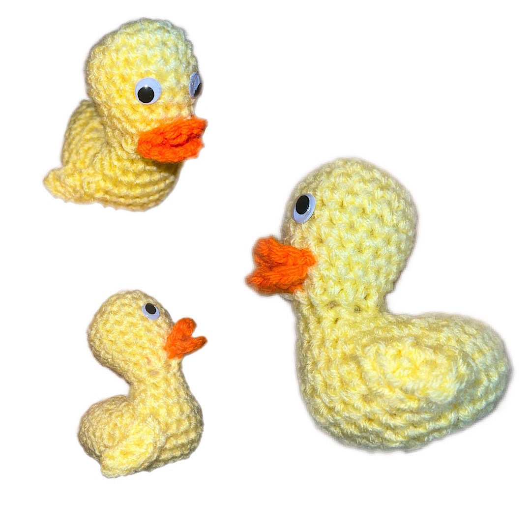 Amigurumi Duck | Handmade Crochet Rubber Ducky Duck Duckie Cute Stuffed ...