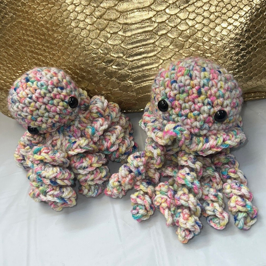 Crochet Octopus & Jellyfish Bundle | Handmade Sea Creature Toys, Gifts ...
