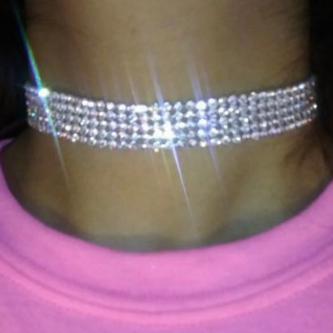 Diamond Flex Choker | FREE SHIPPING, Handmade, Crystals, Bling ...