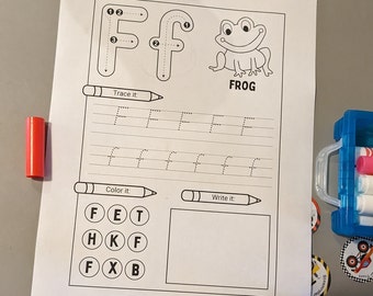 Toddler Fruit Abcs Coloring Activity Printable Learning Worksheets ...