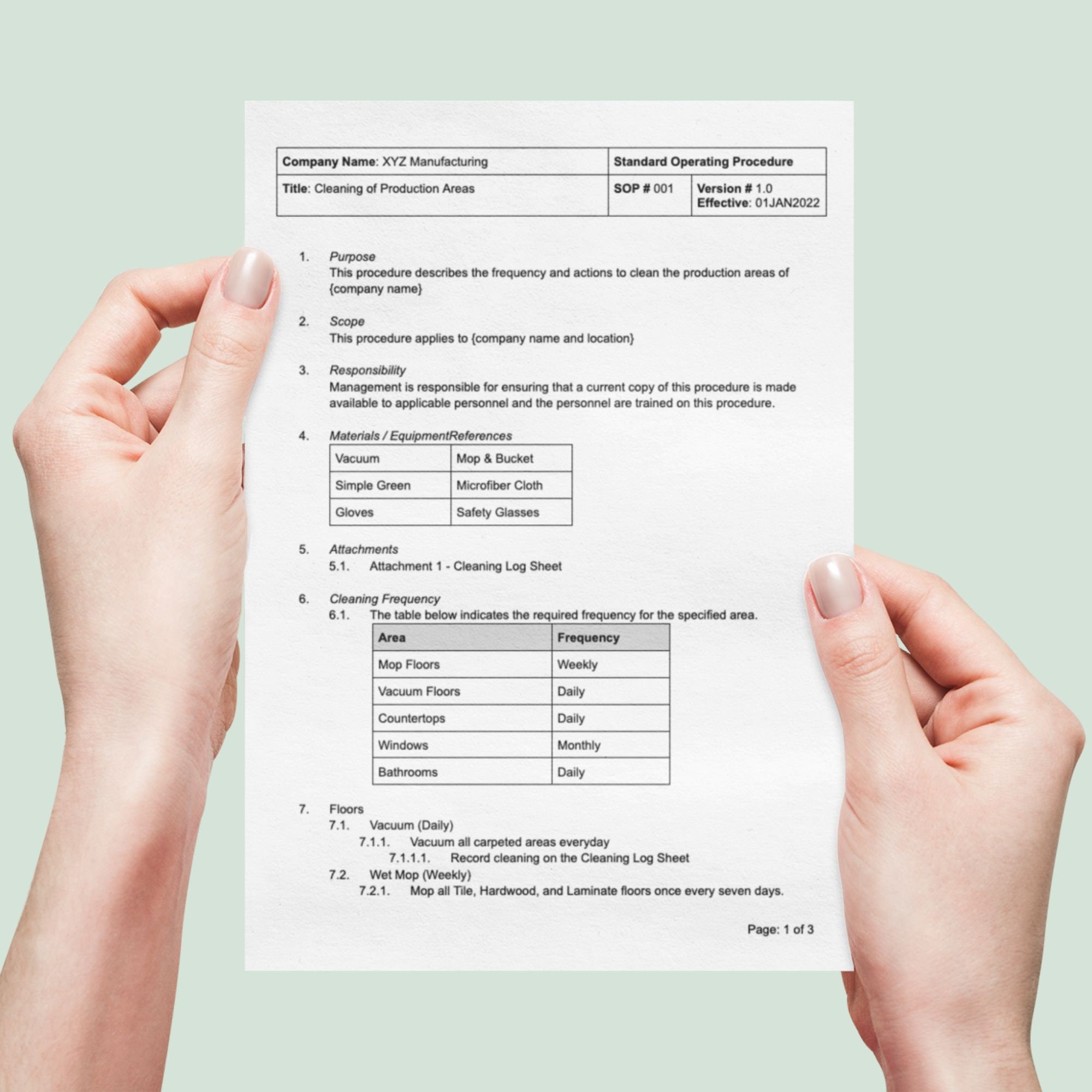 Standard Operating Procedure Template - Download, Customize, and Print ...