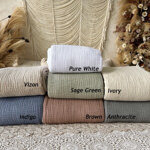 4 Layer Organic Muslin Baby Blanket, Soft Cotton Baby Swaddle, Newborn ...