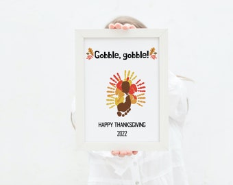 Turkey Footprint Template - Etsy