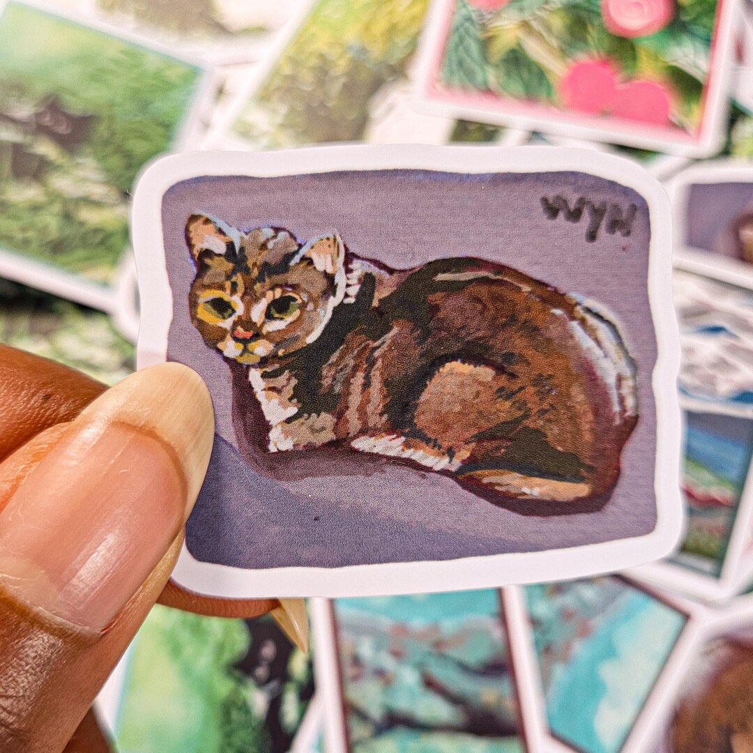 Cat Loaf Cutie| Matte Vinyl Sticker - Etsy