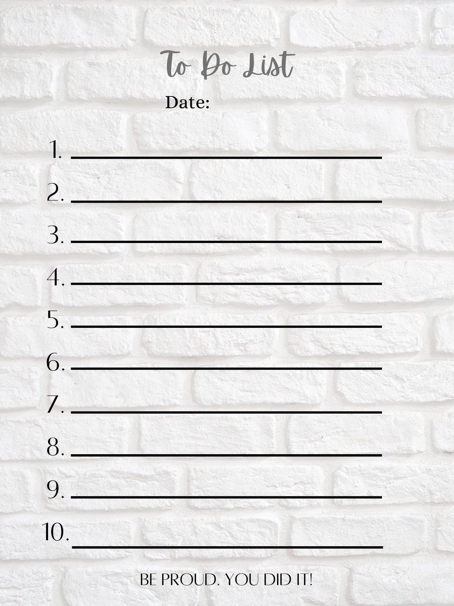 Printable to Do List, Planning My Day, Planner, Agenda, Order of the ...
