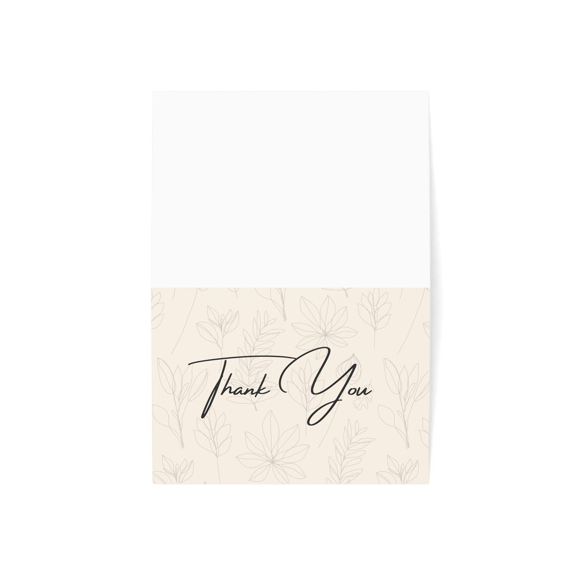 Pretty Light Pink Floral Thank You Cards - Etsy