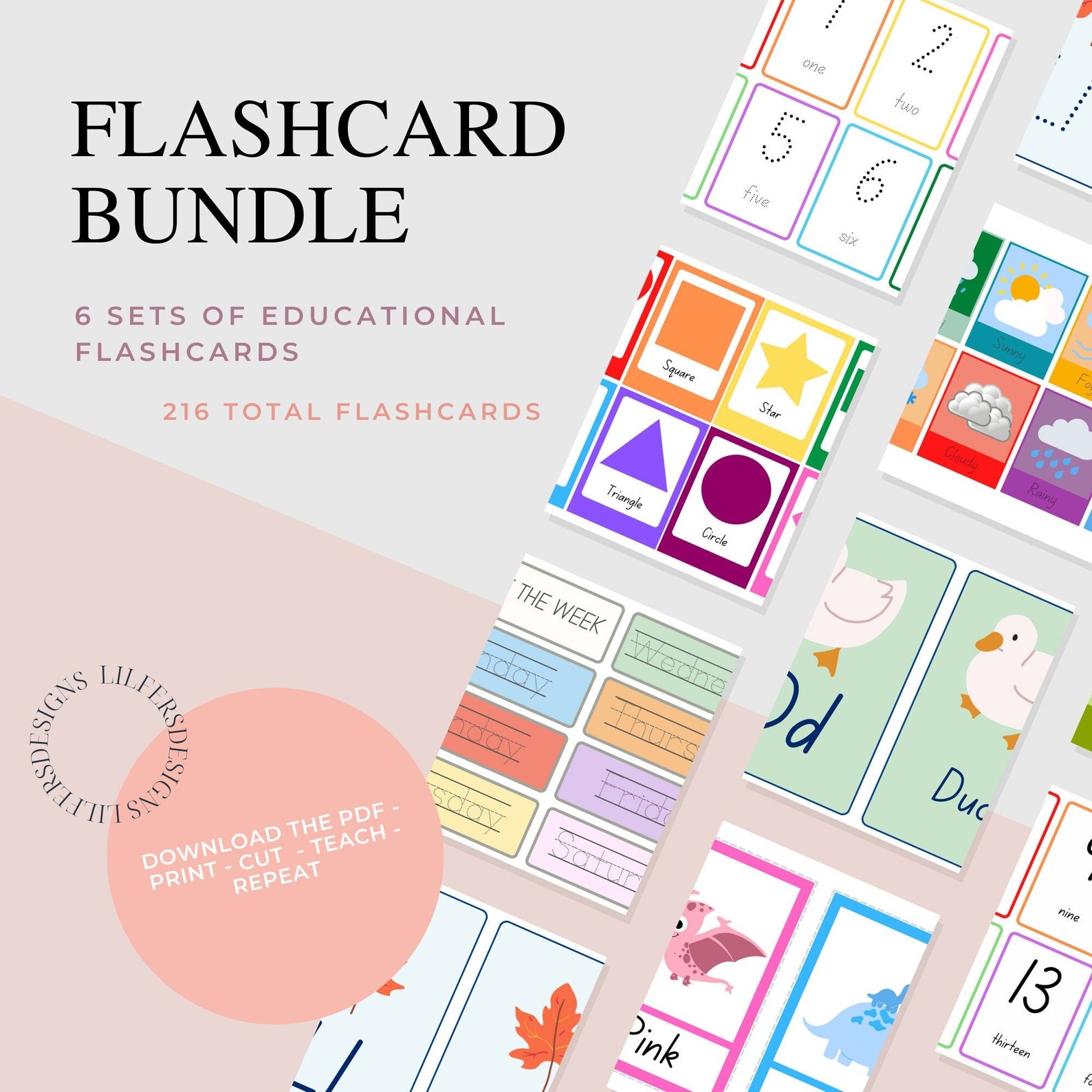 FLASHCARD BUNDLE Flashcards for Kids Flashcards for - Etsy