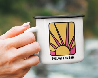 Retro Sun Coffee Mug - Etsy