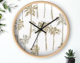 Palm Tree Wall Clock - Etsy