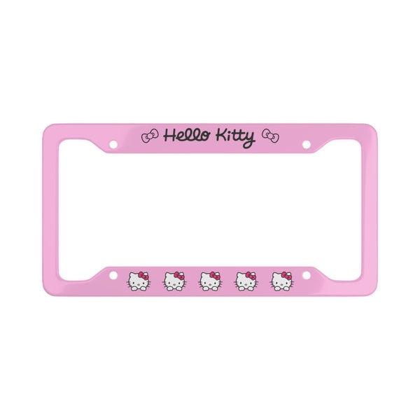Car License Plate Frame Cat - Etsy