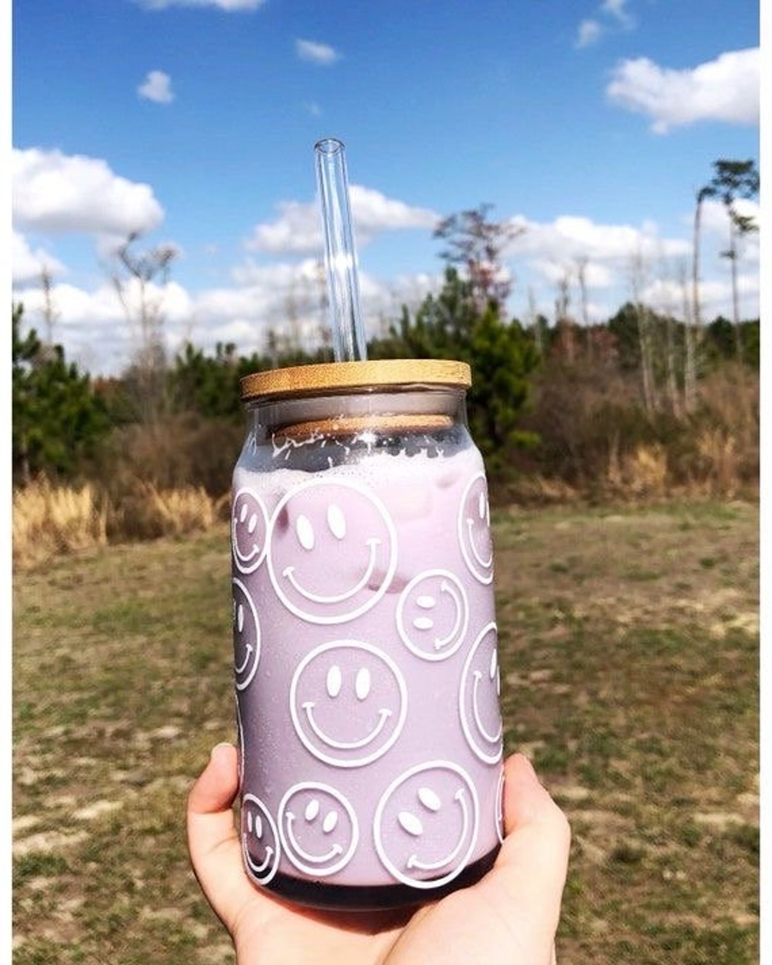 Custom Iced Coffee Glass - Etsy