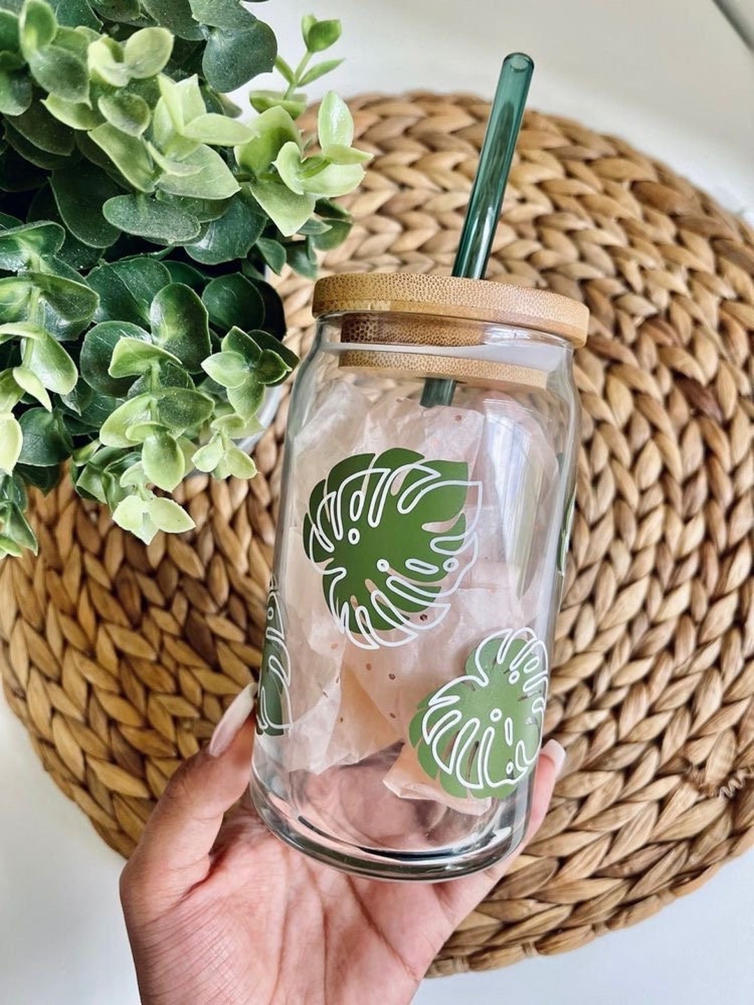 Custom Iced Coffee Glass - Etsy