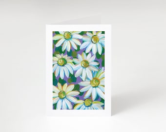 Blank Greeting Card - Print of Hand Painted Sunflowers - Etsy